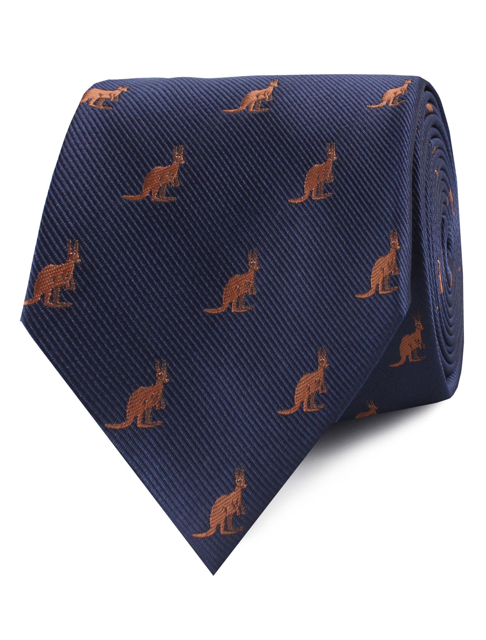 Brown Kangaroo Tie | Australian Animal Ties | Unique Neckties for Men ...