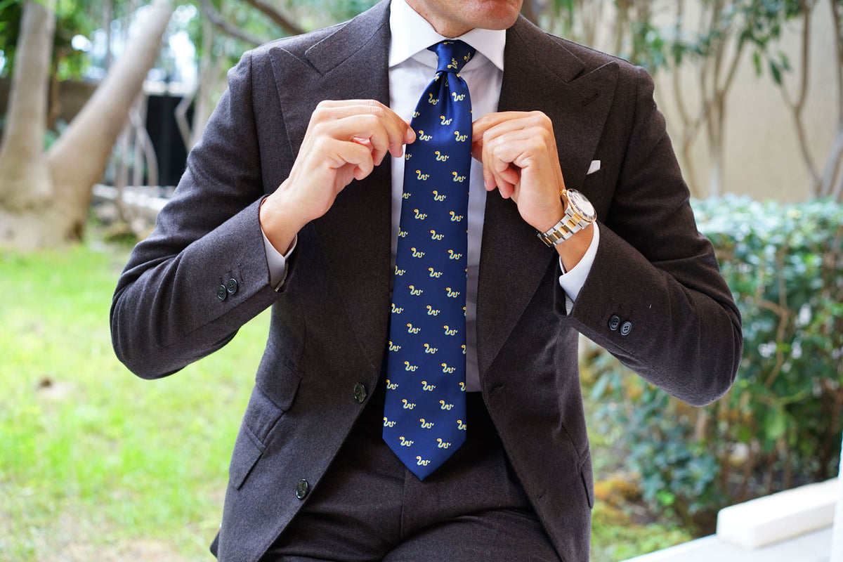 Corn Yellow Snake Necktie | Animal Print Tie | Coolest Ties for Men AU ...