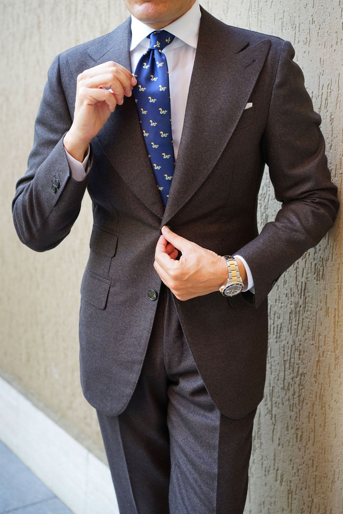 Corn Yellow Snake Necktie | Animal Print Tie | Coolest Ties for Men AU ...