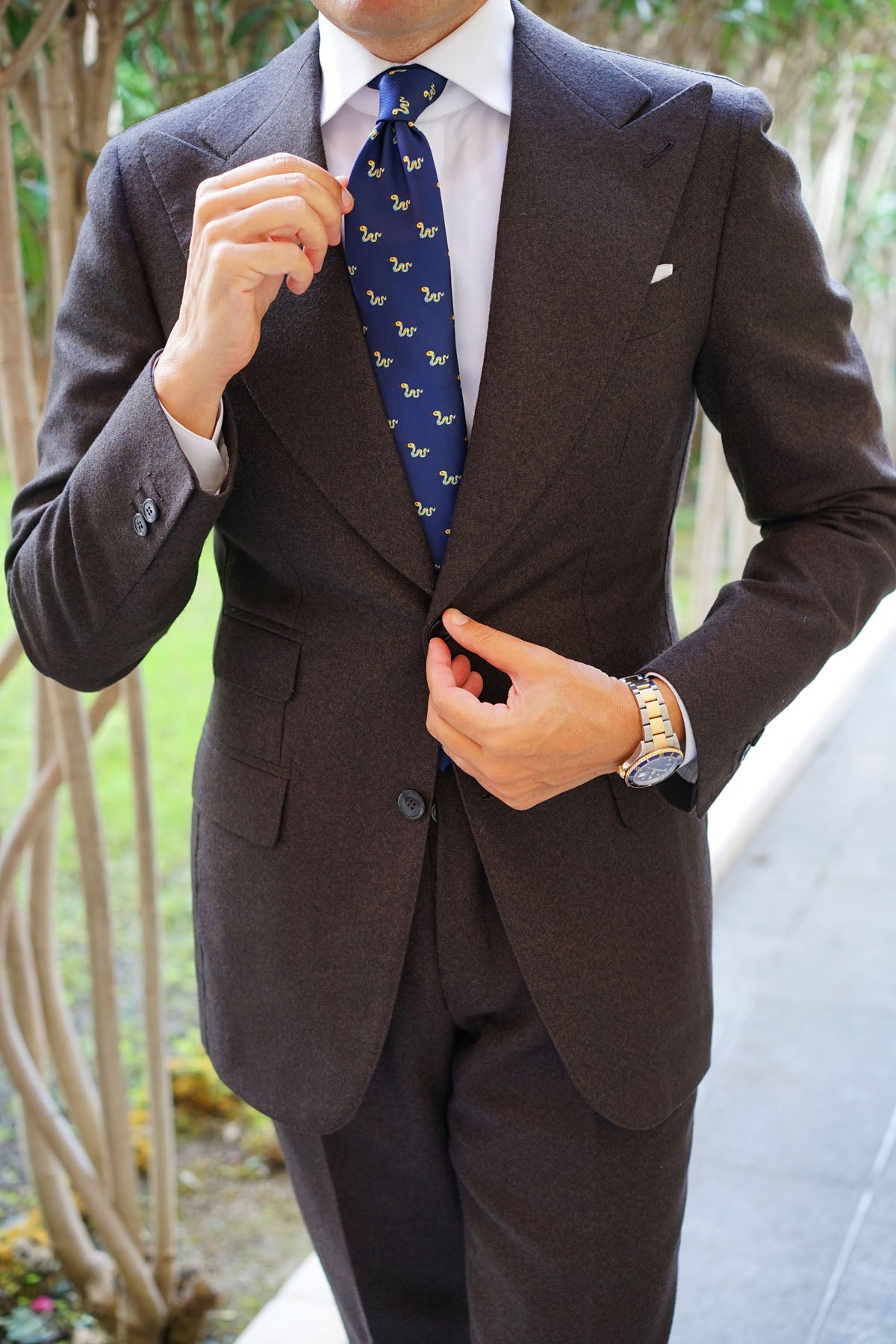 Corn Yellow Snake Necktie | Animal Print Tie | Coolest Ties for Men AU ...