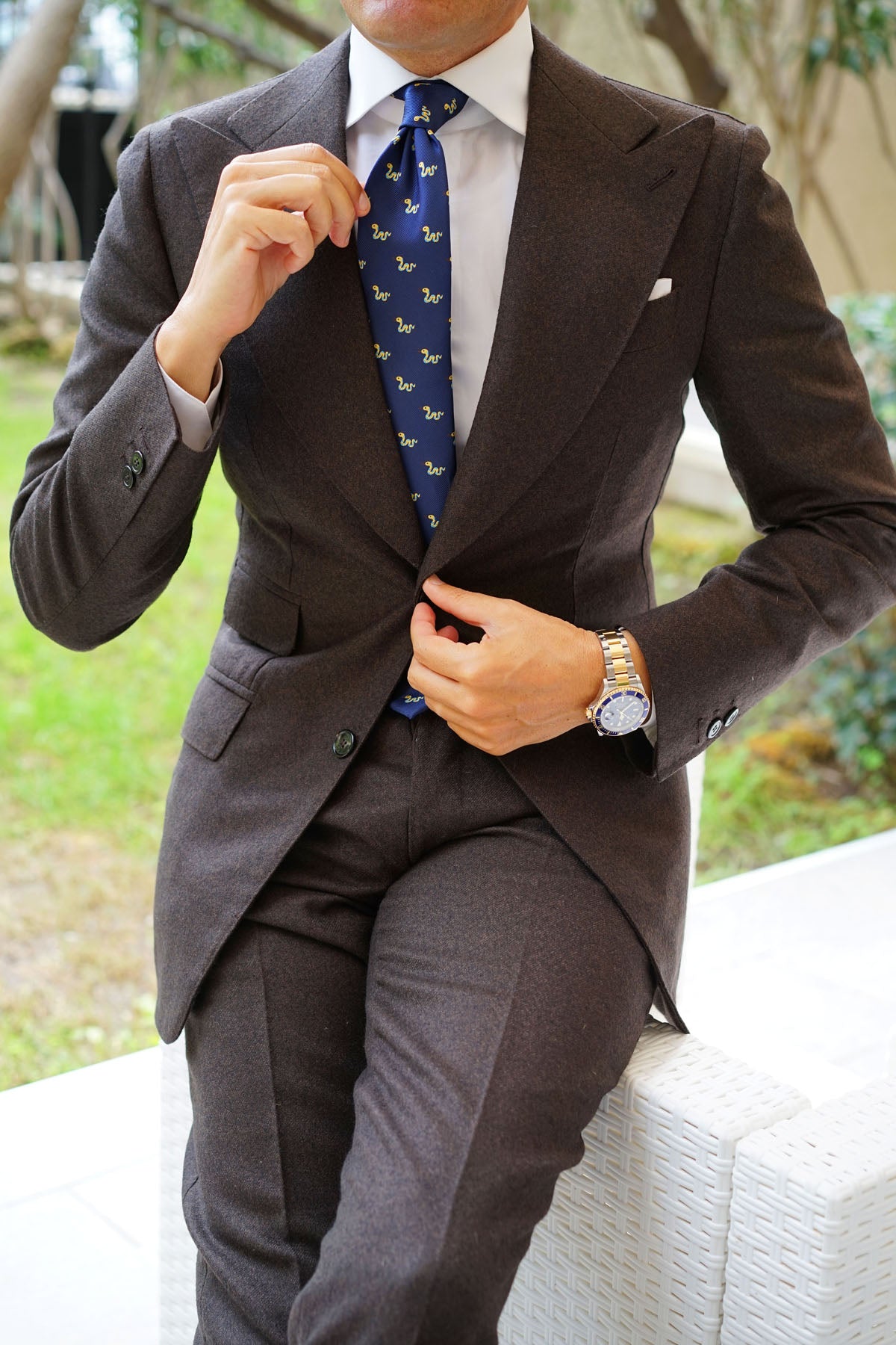 Corn Yellow Snake Necktie | Animal Print Tie | Coolest Ties for Men AU ...