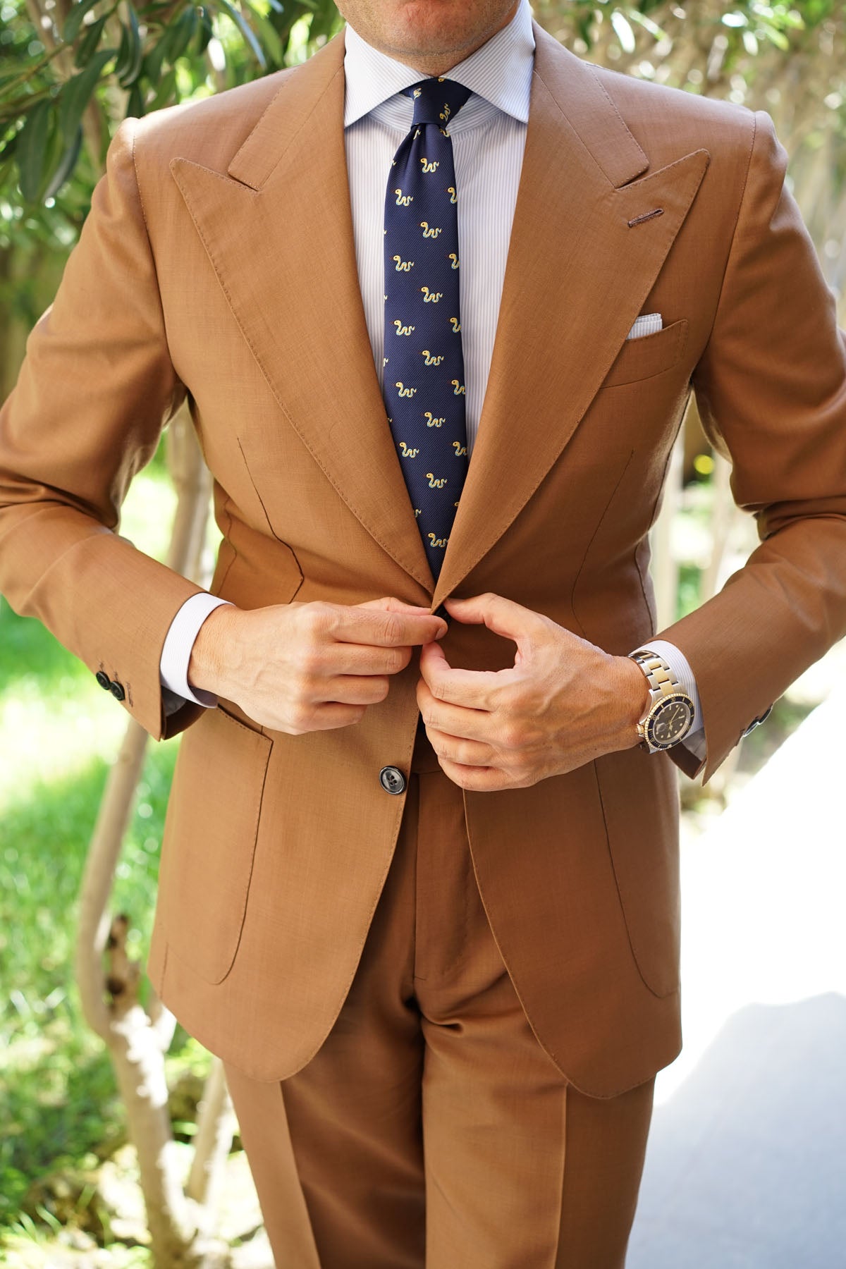 Corn Yellow Snake Skinny Tie | Animal Slim Ties | Mens Thin Necktie AU ...