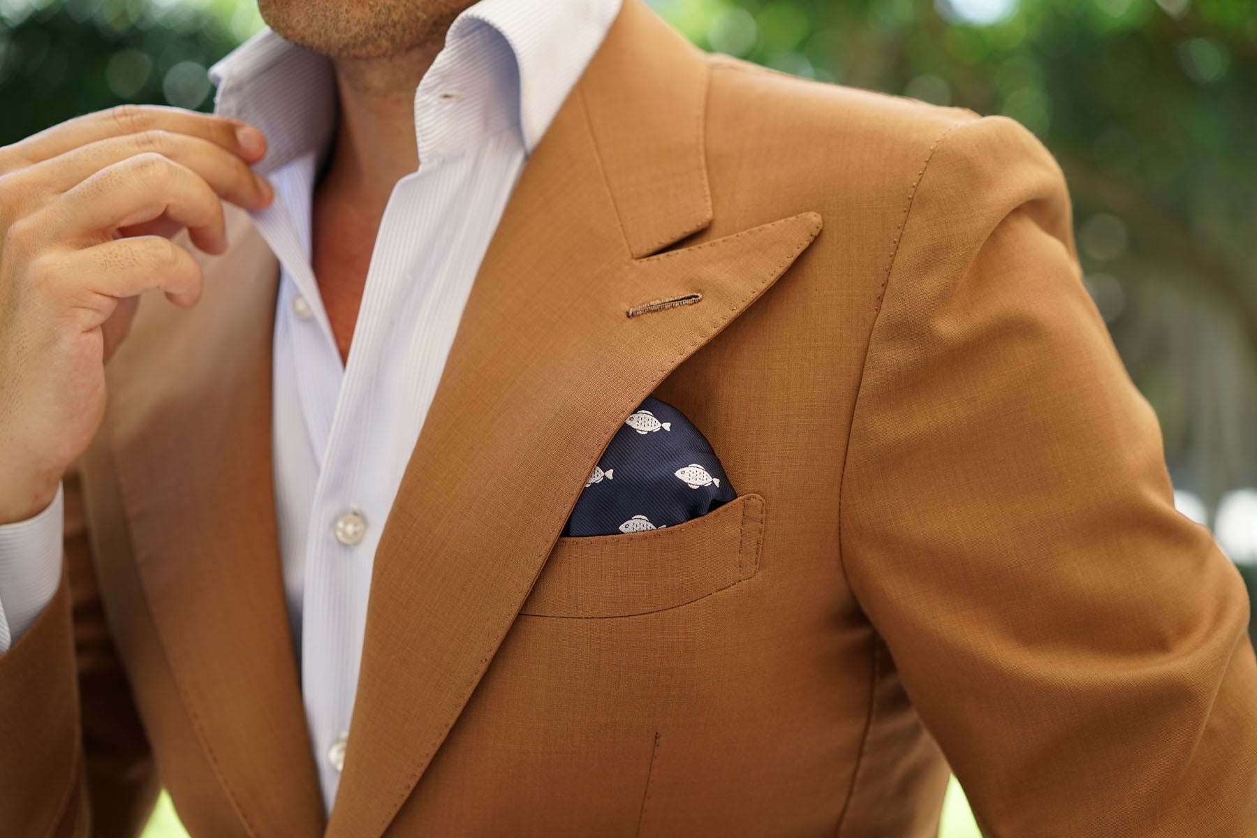 Deep Sea Fish Pocket Square | Animal Mens Squares Handkerchiefs | OTAA