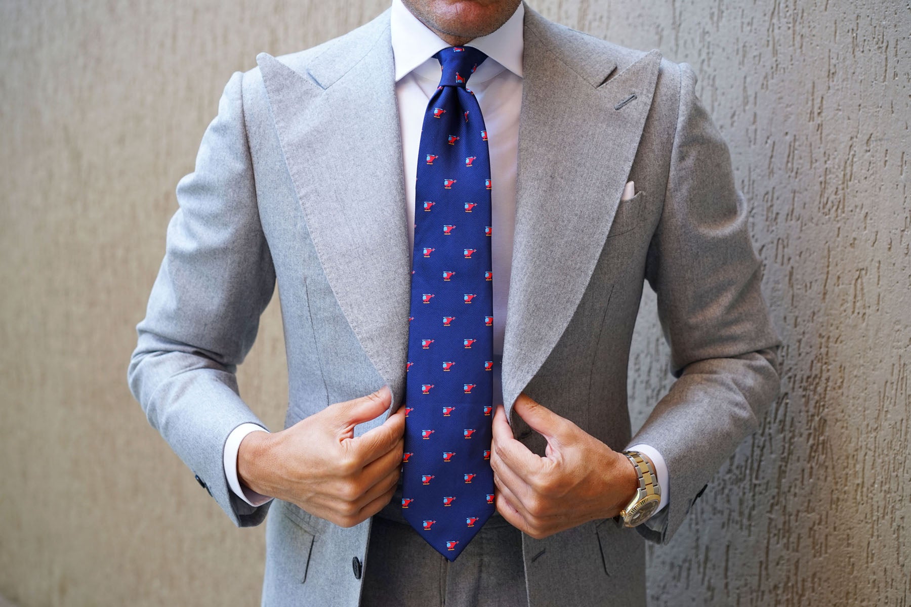 Eurocopter Necktie | Navy Blue Helicopter Tie | Men's Airplane Ties AU ...