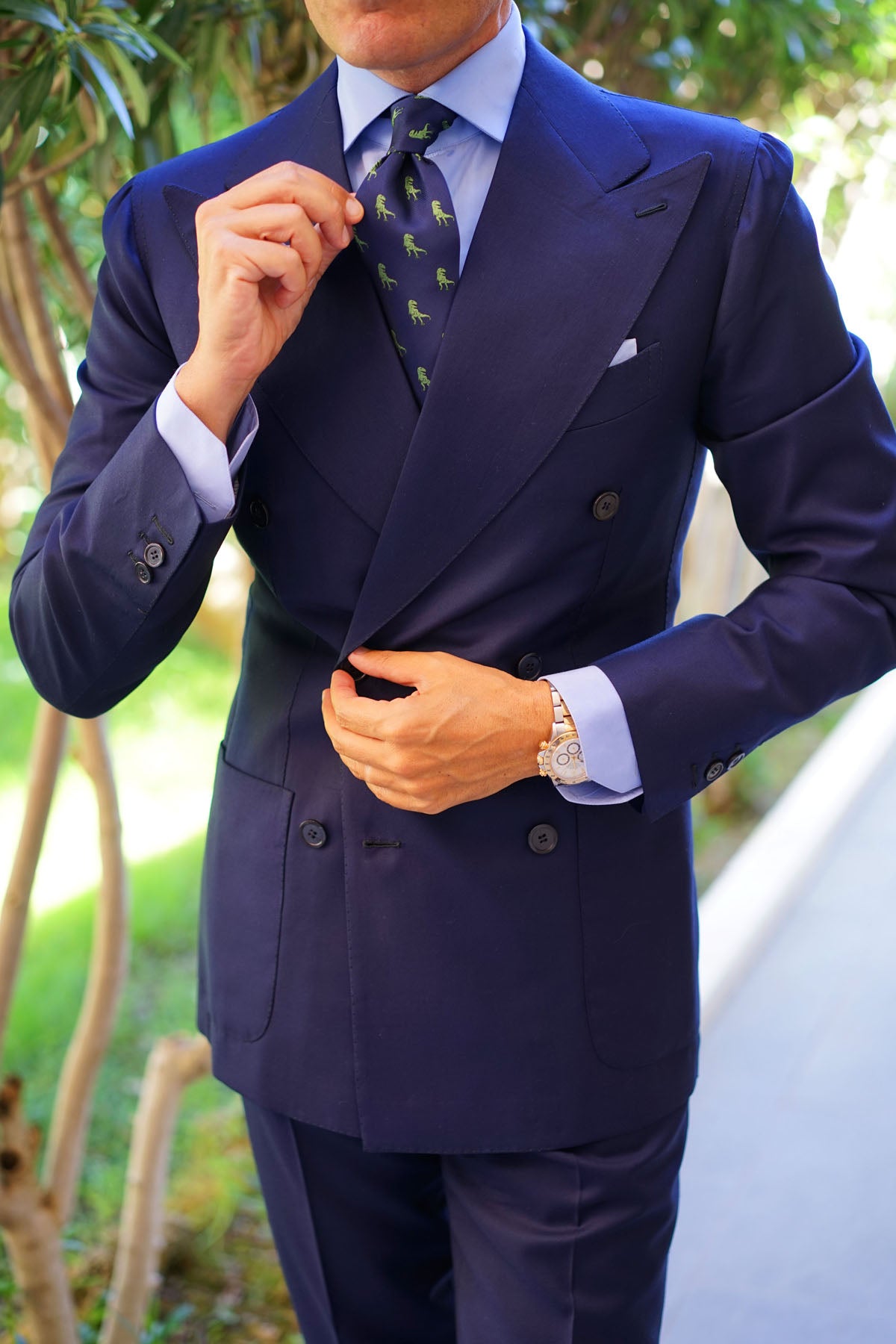 Green T-Rex Dinosaur Tie | Novelty Animal Ties | Fun Neckties for Men ...