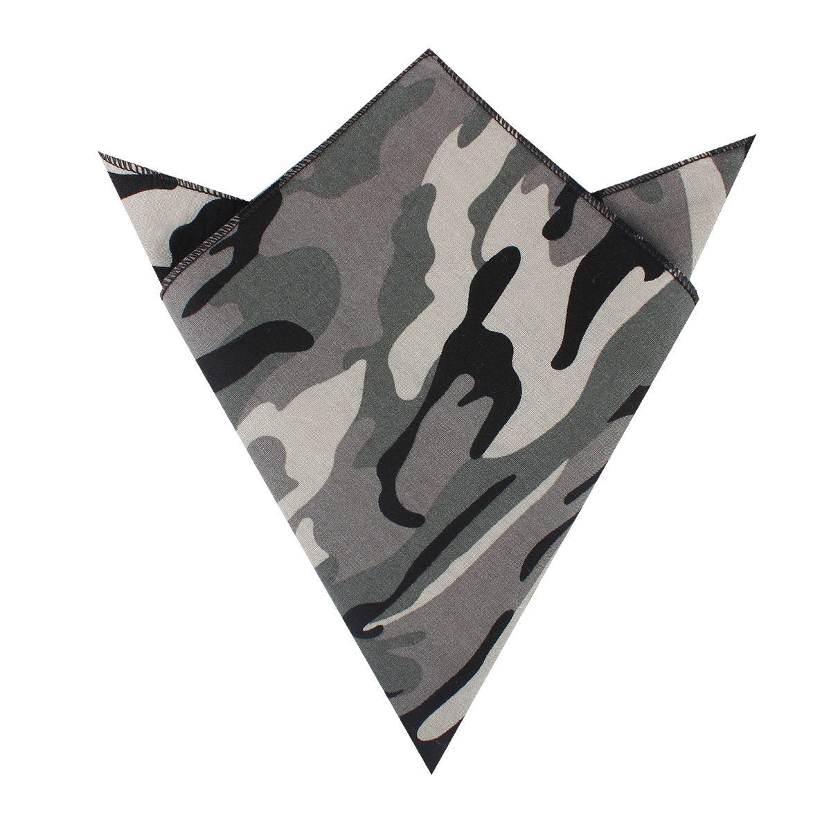 Grey Camo Pocket Square | Mens Squares Handkerchiefs | OTAA