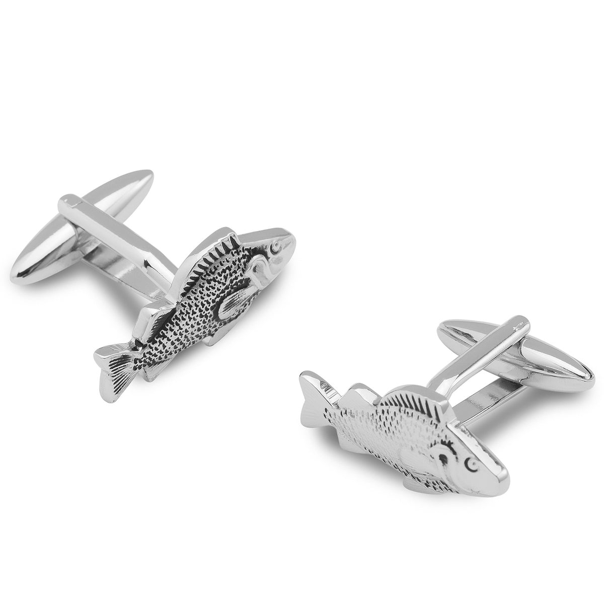 Nautical Fish Cufflinks | Trout Fish Game of Thrones Silver Cuff Links ...
