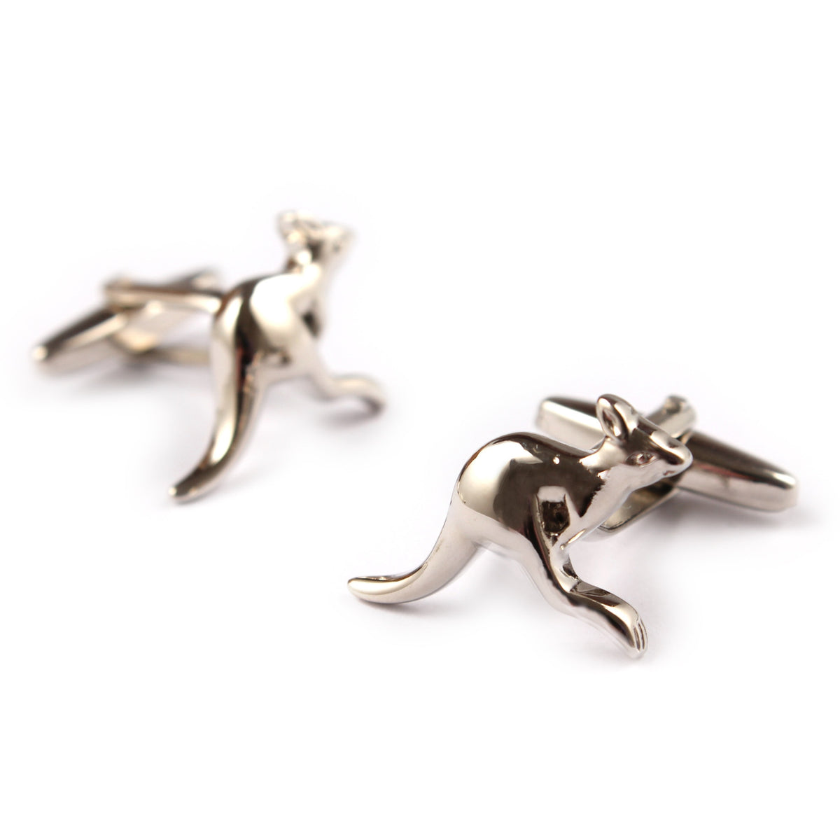 Kangaroo Cufflinks | Sterling Silver Australian Animal Cuff Links Men ...