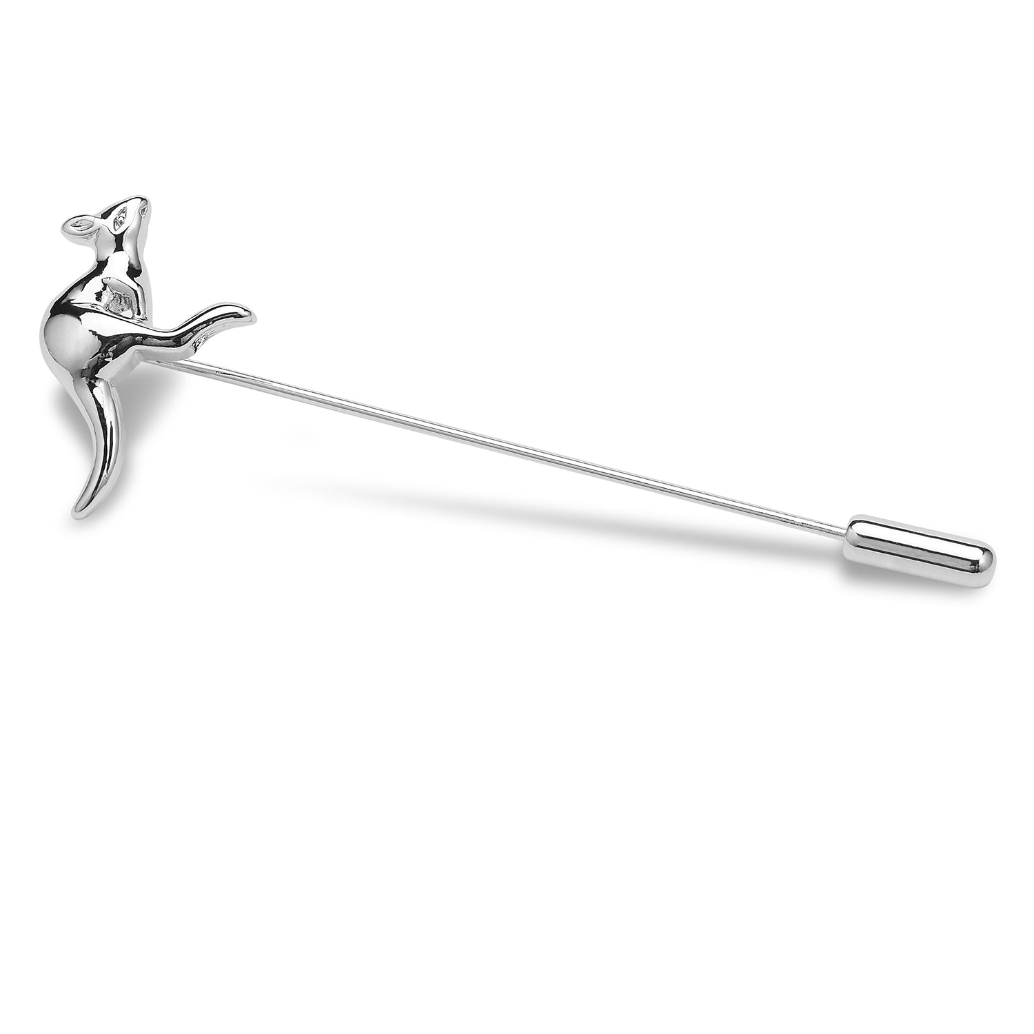 Kangaroo Lapel Pin | Classic Australian Animal Silver Metal Lapel Pins ...