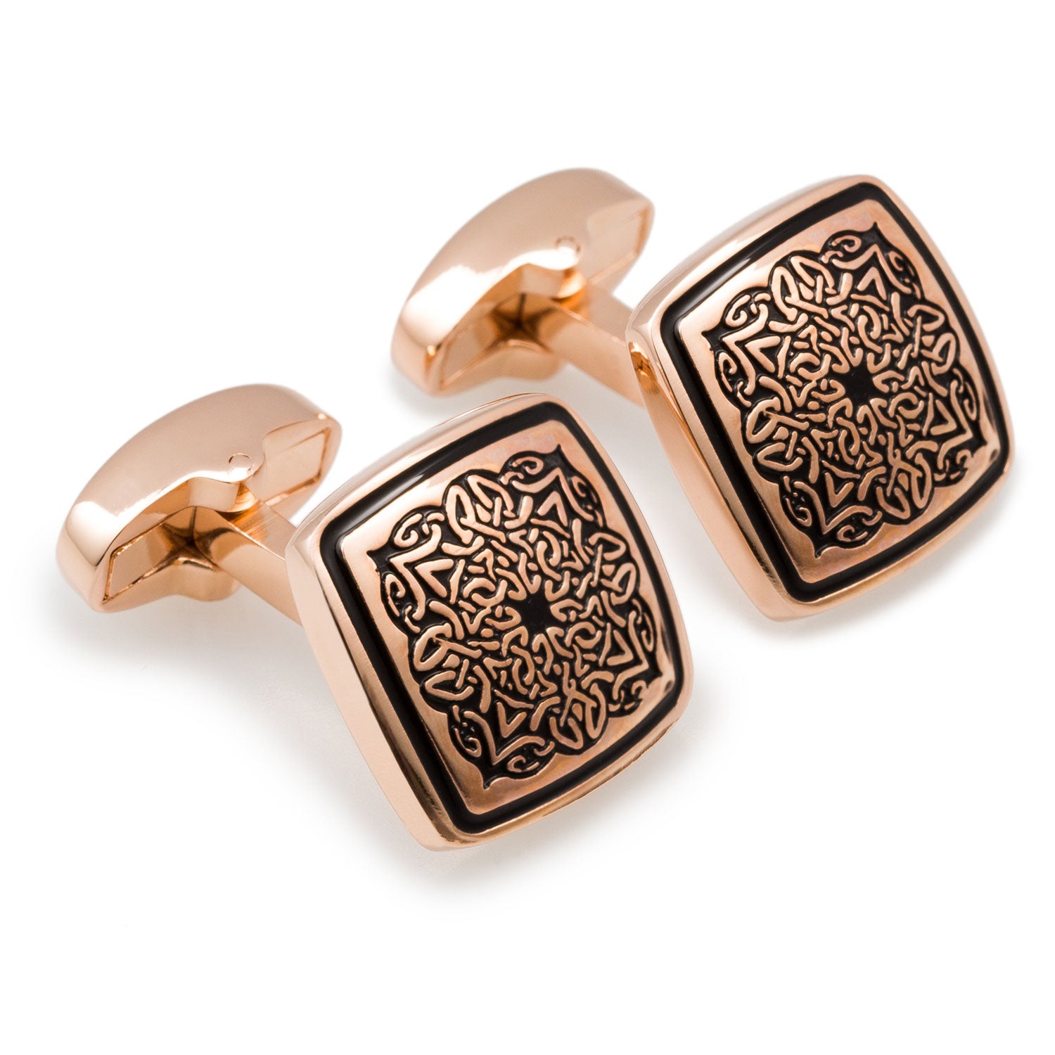 King Mansa Musa of Mali Rose Gold Cufflinks | Exquisite Cuff Links | OTAA