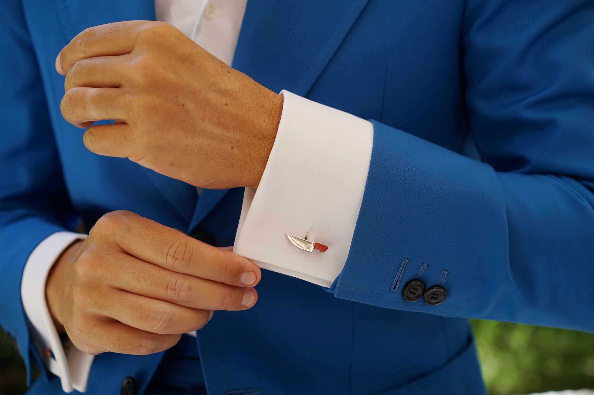 Kitchen Knife Cufflinks | Silver Chef Cooks Knives Culinary Cuff Links ...