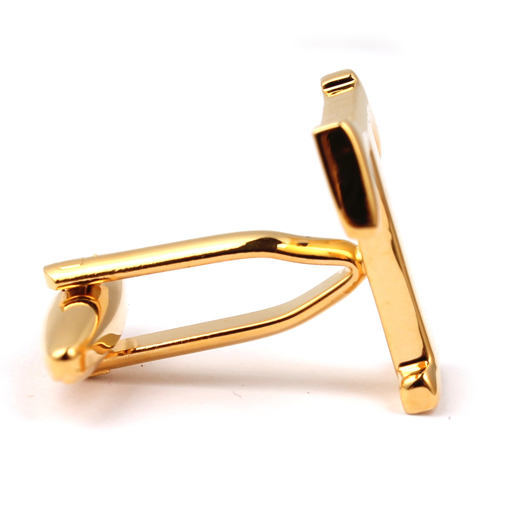 Letter T Gold Cufflinks | Monogrammed Initials Personalised Cuff Links ...
