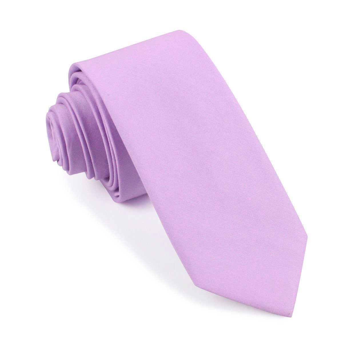 Lilac Purple Cotton Skinny Tie | Lavender Wedding Slim Ties Necktie AU ...
