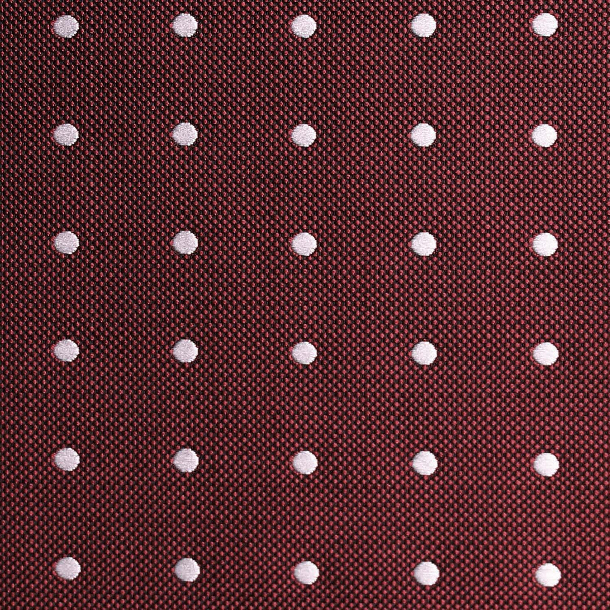 Mahogany Maroon with White Polka Dots Necktie | Red Power Ties for Men ...