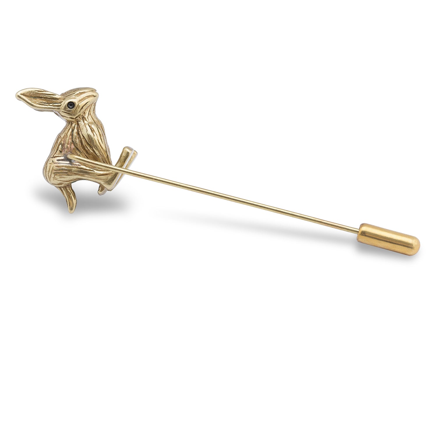March Hare Antique Gold Lapel Pin | Rabbit Metal Lapel Pins | Suit Pin ...