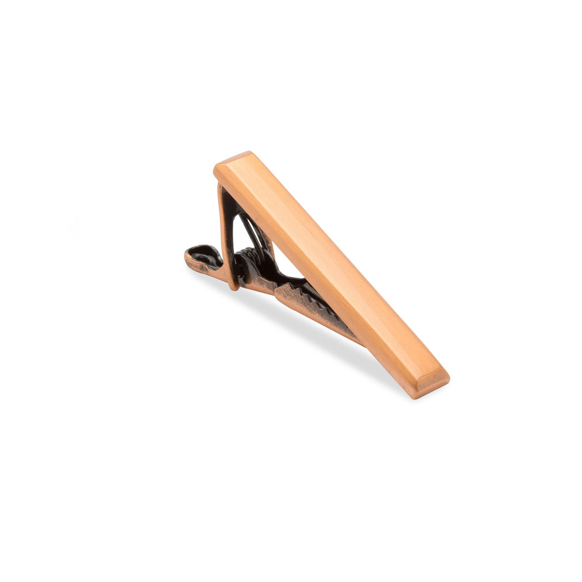 Mini Antique Copper Keitel Tie Bar | Men Blushed Ingot Tie Clip | OTAA