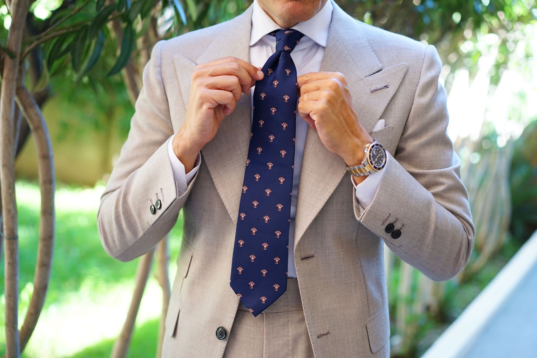 Monkey Tie | Animal Print Ties for Men | Unique Funny Necktie Designs ...