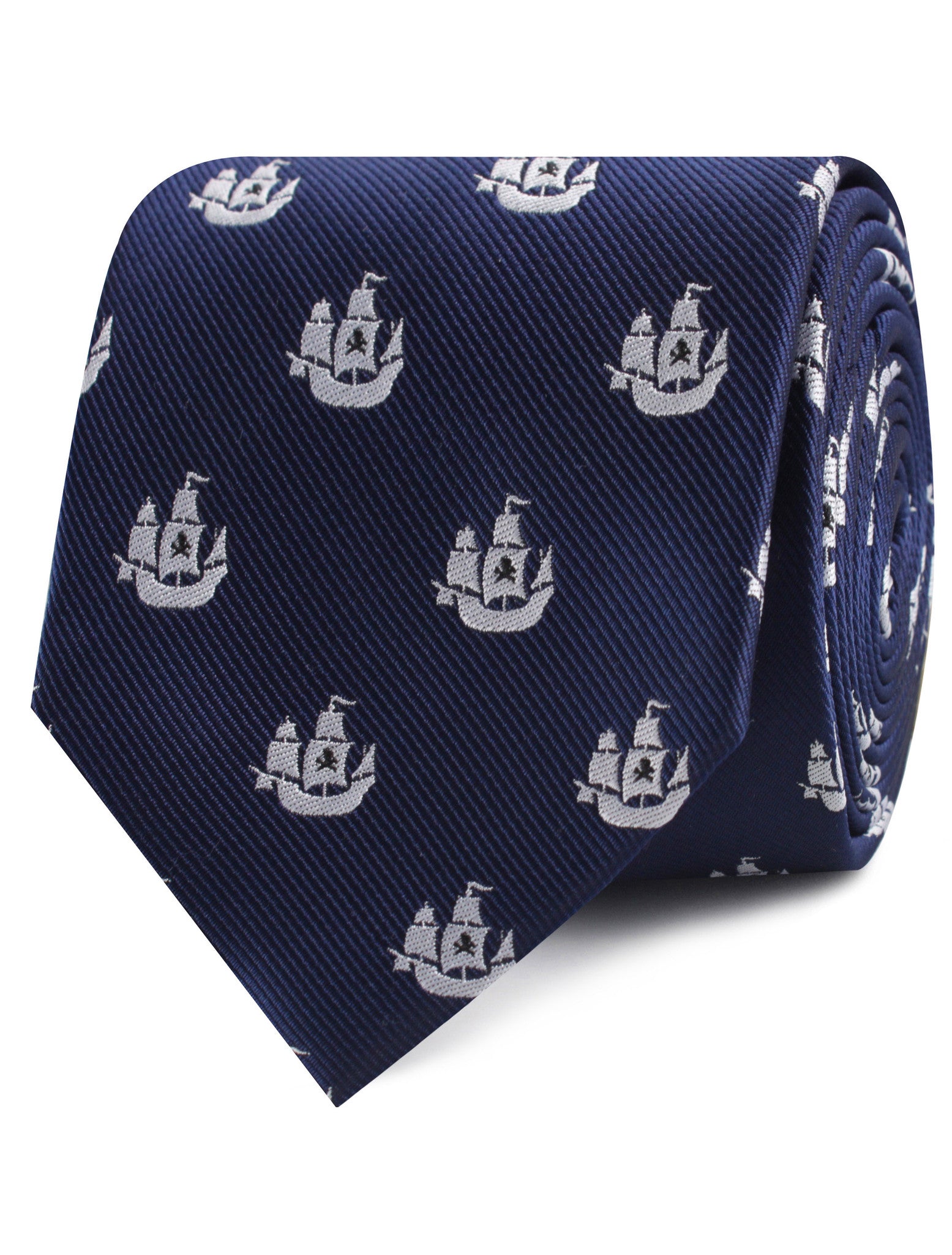 Nautical Pirate Ship Tie | Men's Boat Necktie | Novelty Sea Ocean Ties ...
