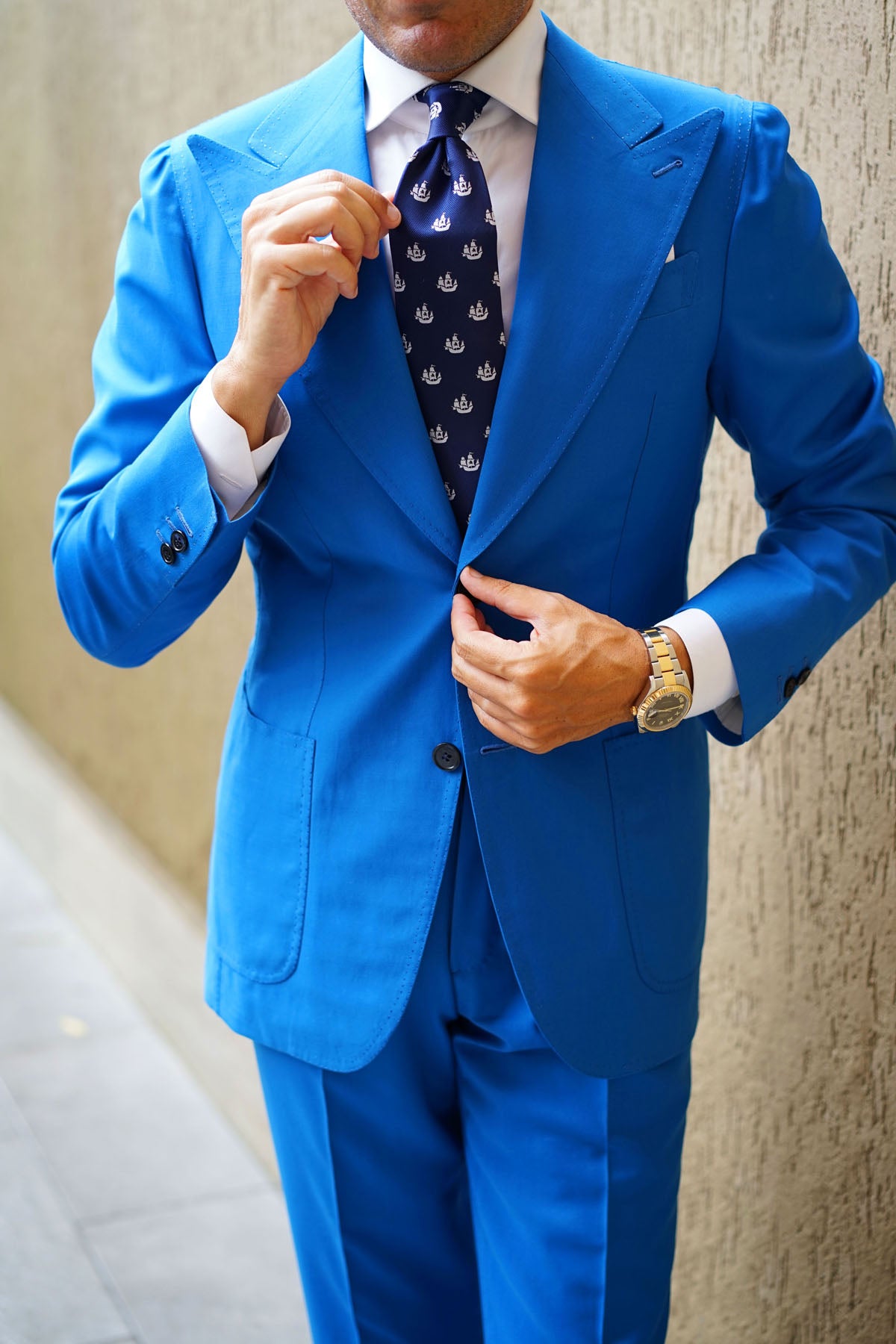 Nautical Pirate Ship Tie | Men's Boat Necktie | Novelty Sea Ocean Ties ...