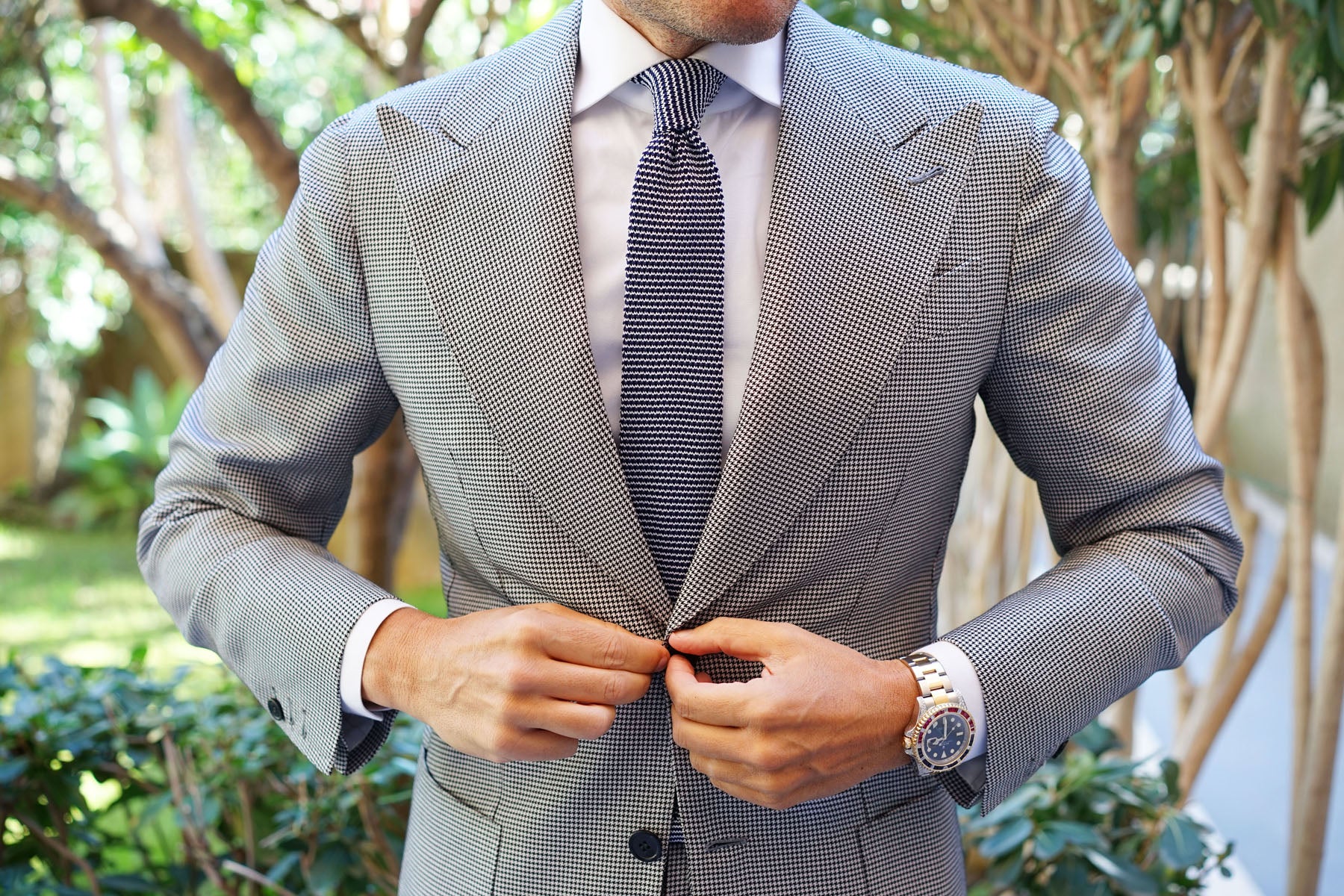 Navy Blue White Sailor Knitted Tie | Knit Ties Knits Necktie Neckties ...