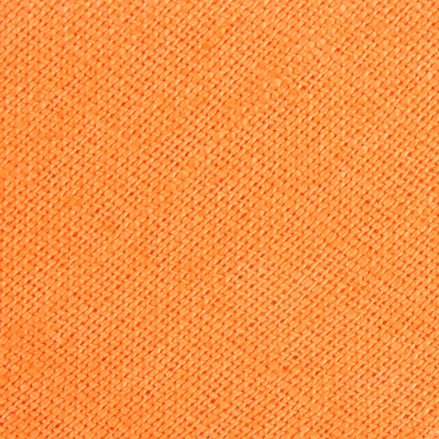 Orange Amber Slub Linen Necktie | Apricot Tie | Wedding Ties for Men | OTAA