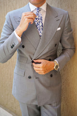 Puerto Rico White Flower Skinny Tie | Mens Floral Slim Ties Necktie AU ...