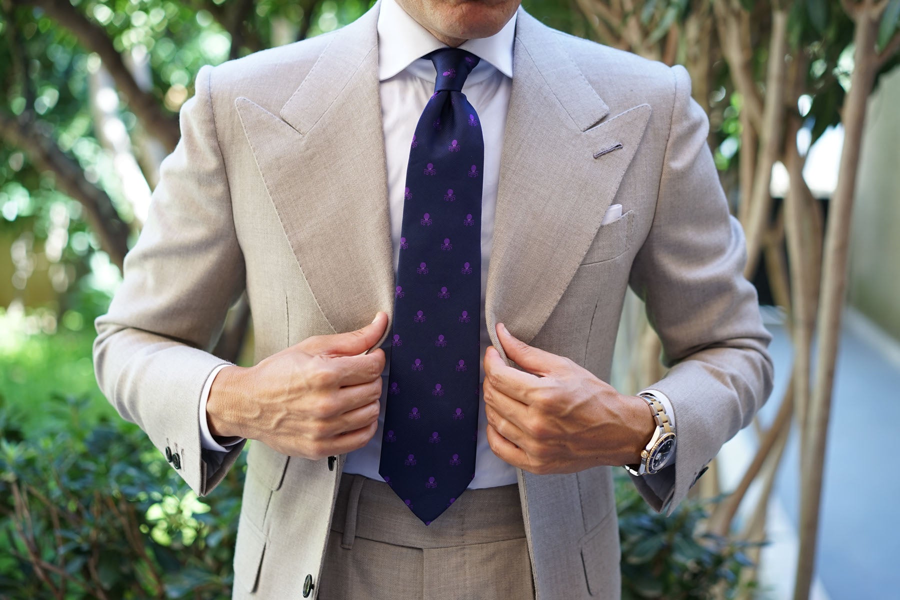 Purple Octopus Tie | Men's Novelty Tie | Animal Print Ties Neckties AU ...