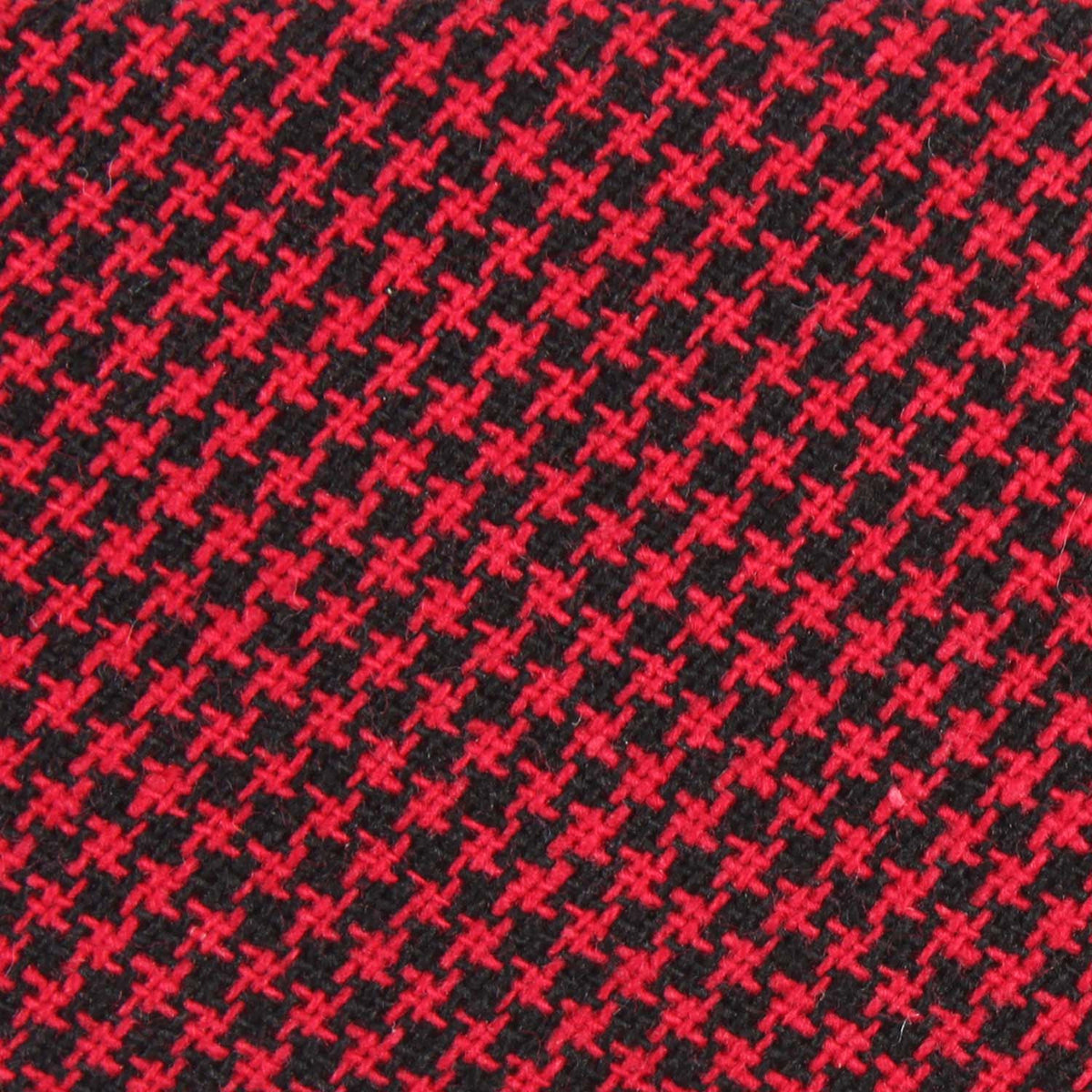 Red & Black Houndstooth Cotton Self Tie Bow Tie | Men's Untied Bowties ...