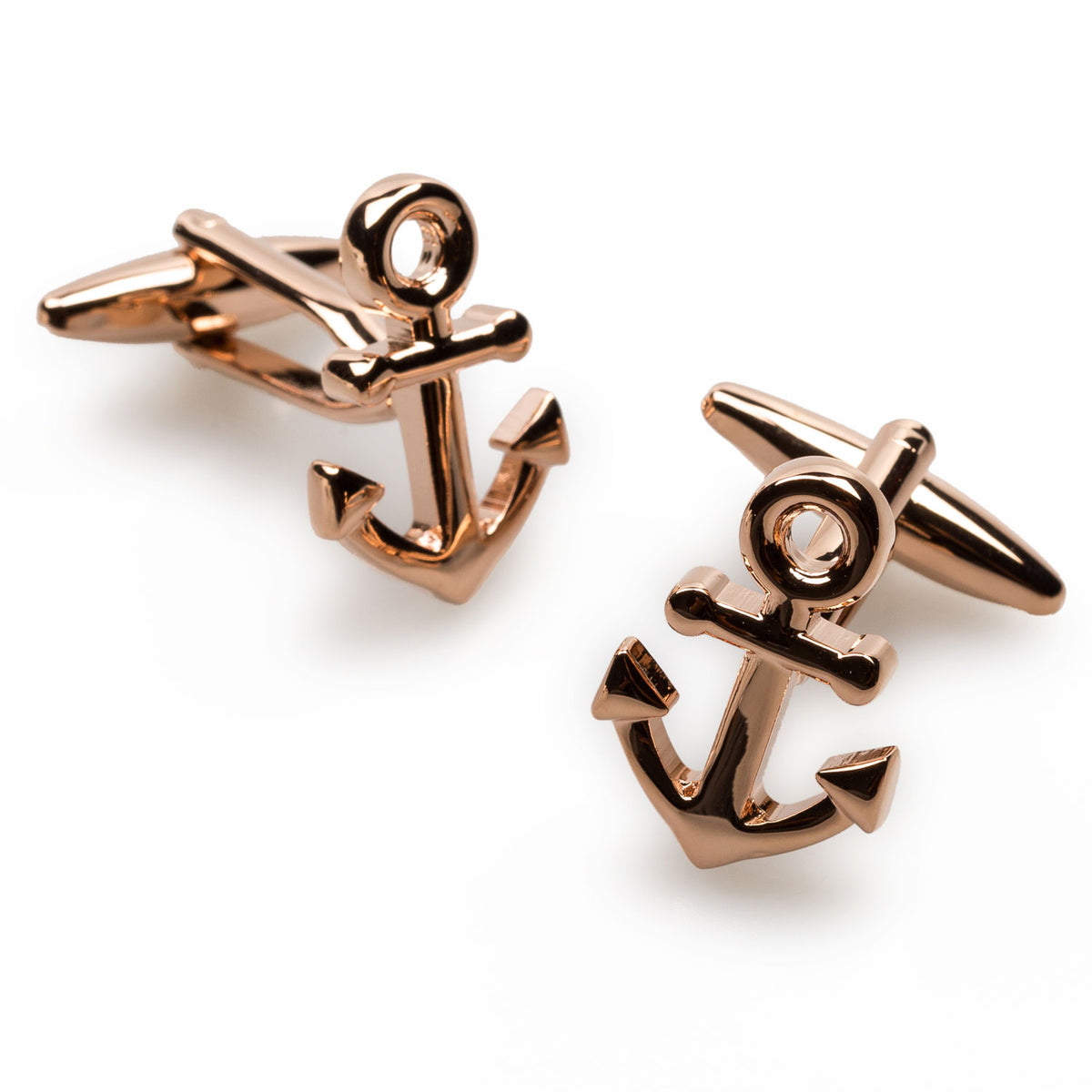 Rose Gold Anchor Cufflinks | Vintage Boating & Nautical Ship Cufflink ...