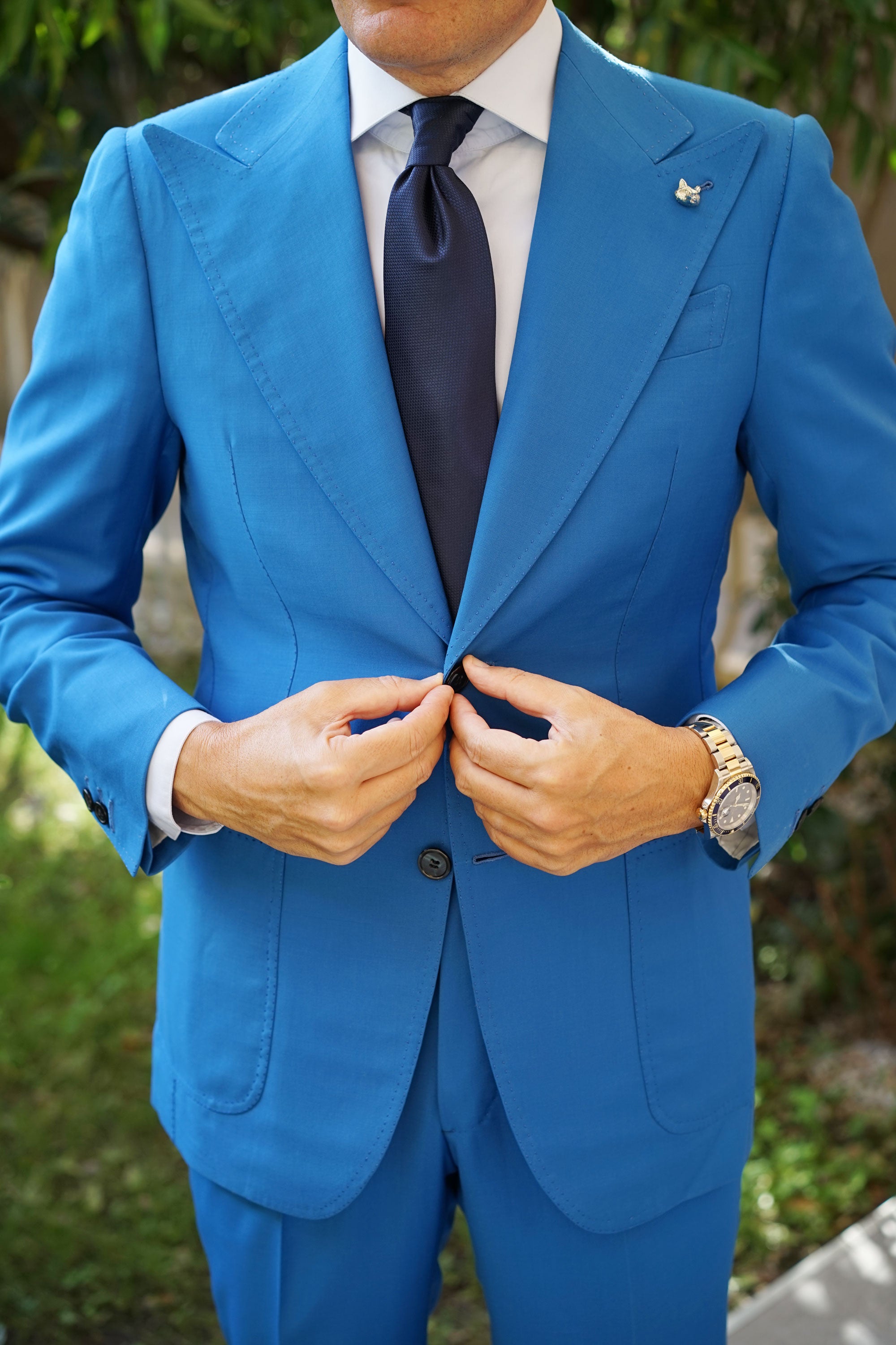 Russian Fox Lapel Pin | Animal Head Sterling Silver Metal Lapel Pins | OTAA