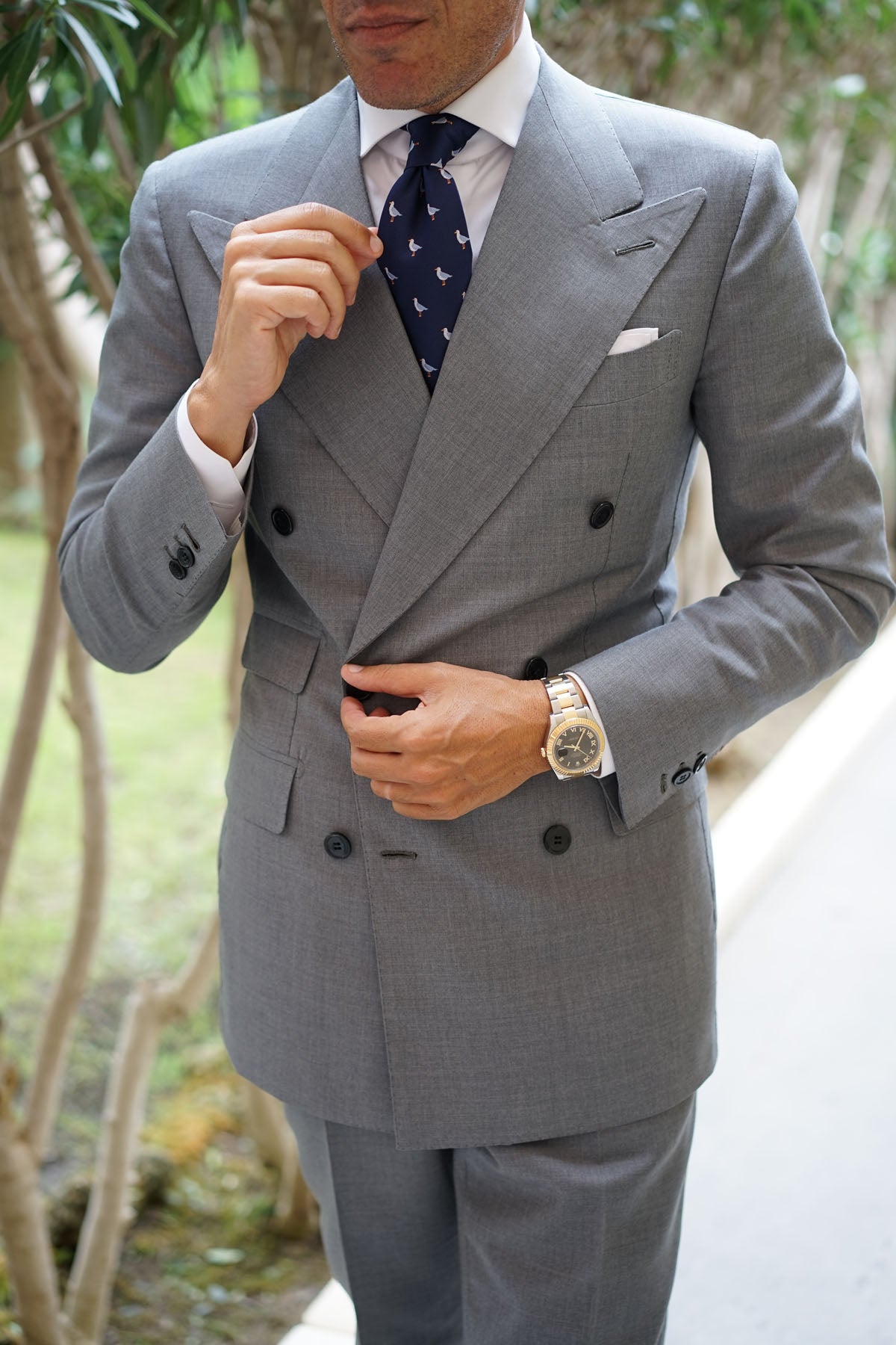 Seagull Bird Tie | Navy Blue Animal Ties | Mens Cool Necktie Australia ...
