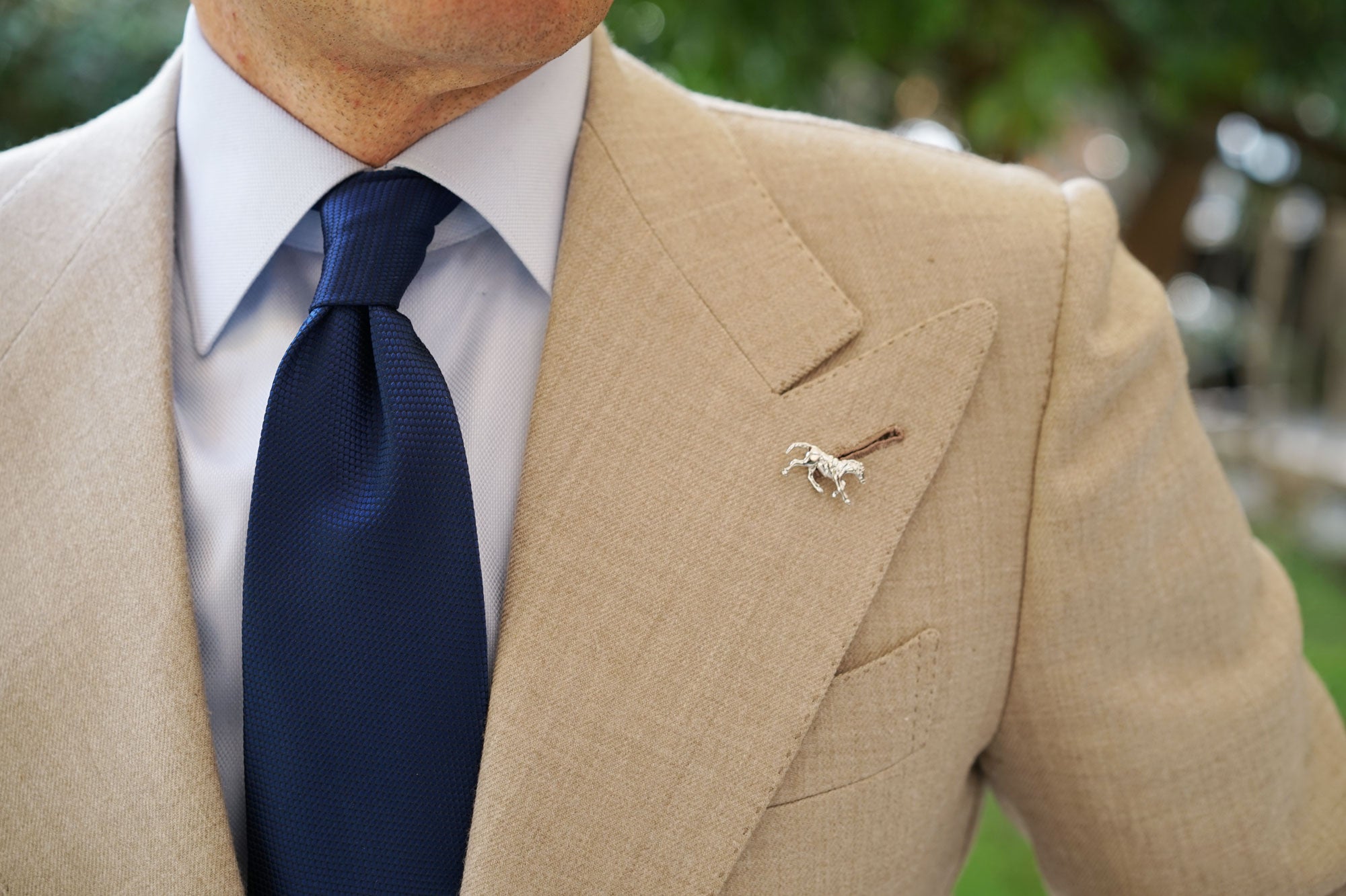 Silver Stallion Horse Lapel Pin | Racehorse Sterling Metal Lapel Pins ...