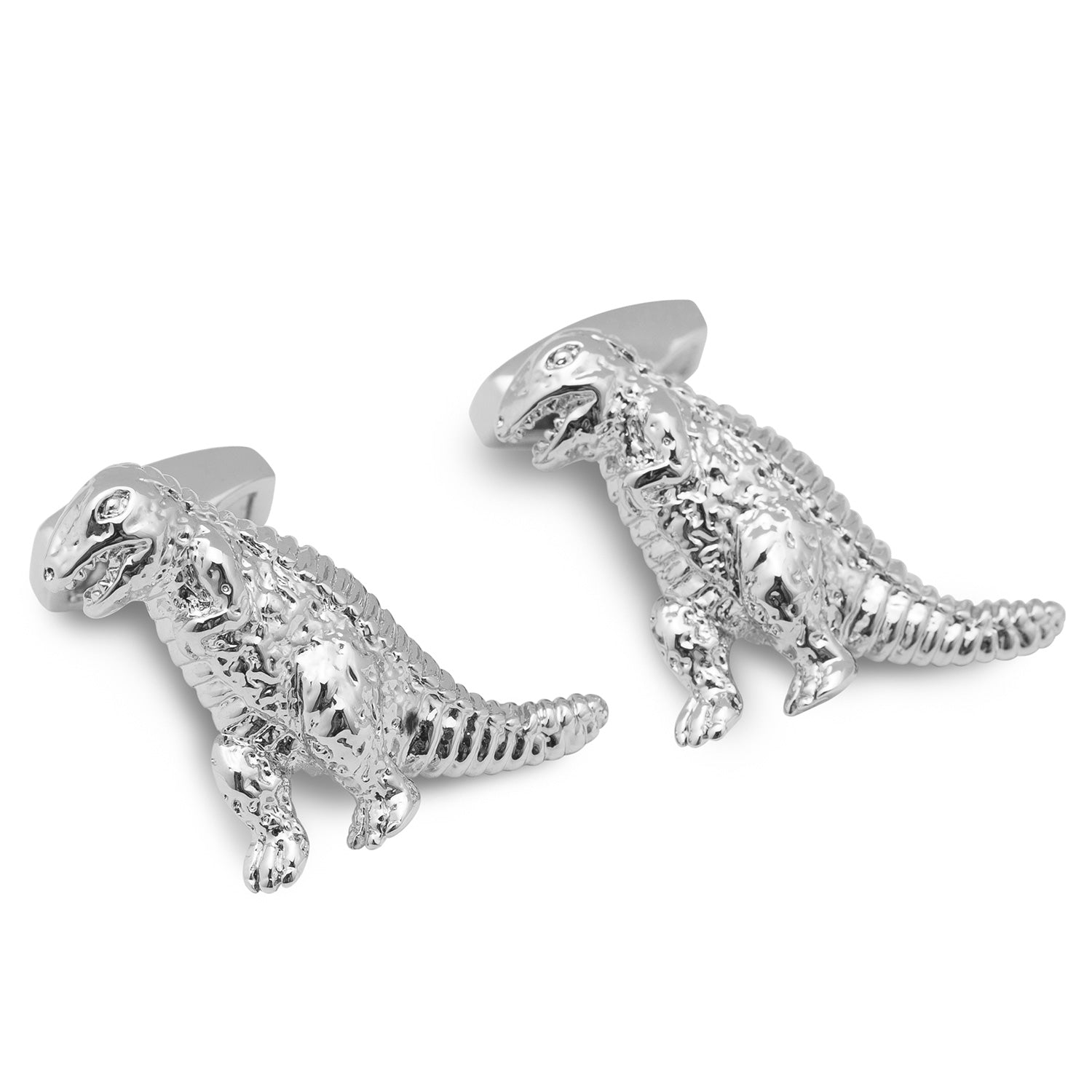 Silver Titanus Cufflinks | Jurassic Dinosaur Godzilla Animal Cuff Links ...