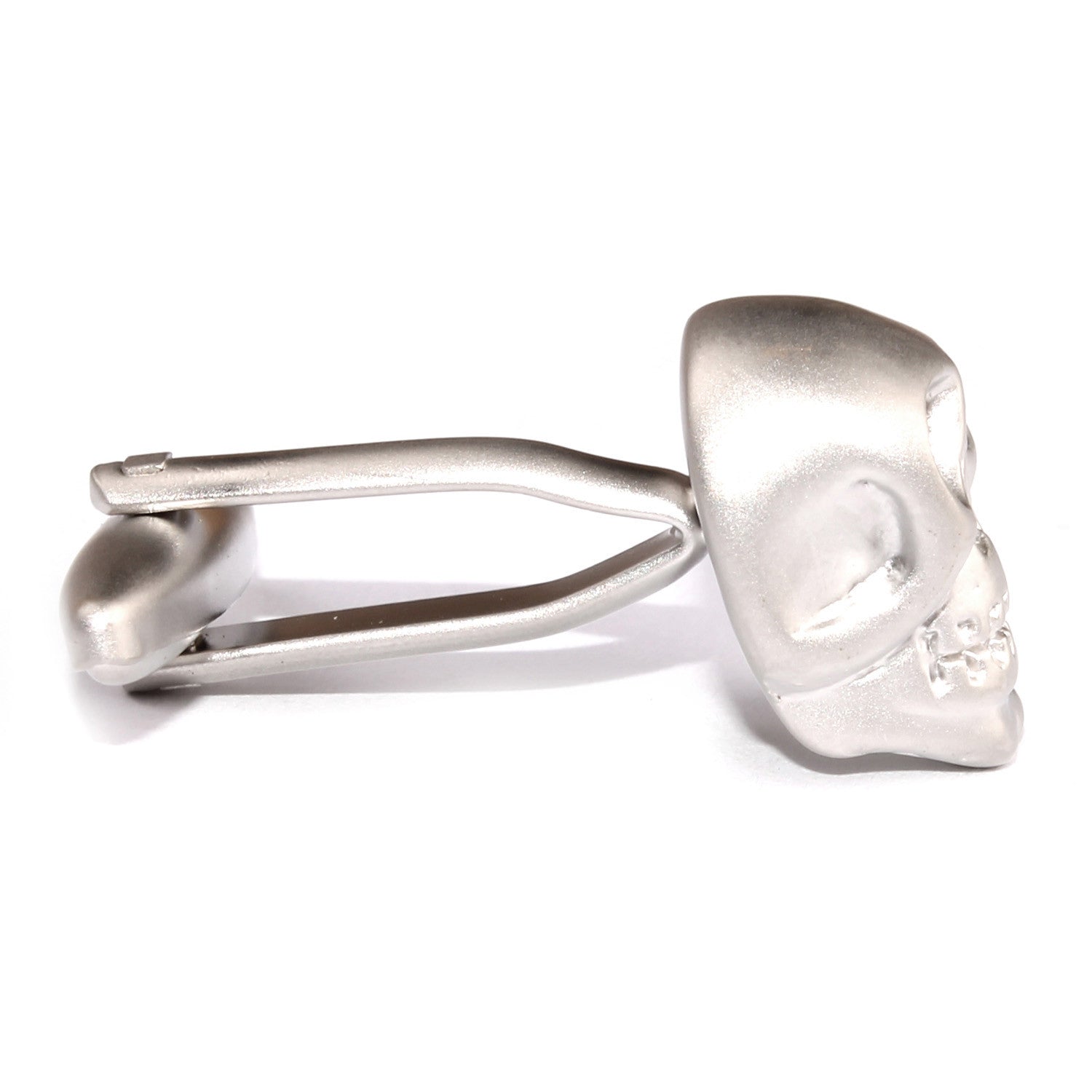 Silver Skull Cufflinks | Classic Human Skeleton Head Bones Cuff Links ...