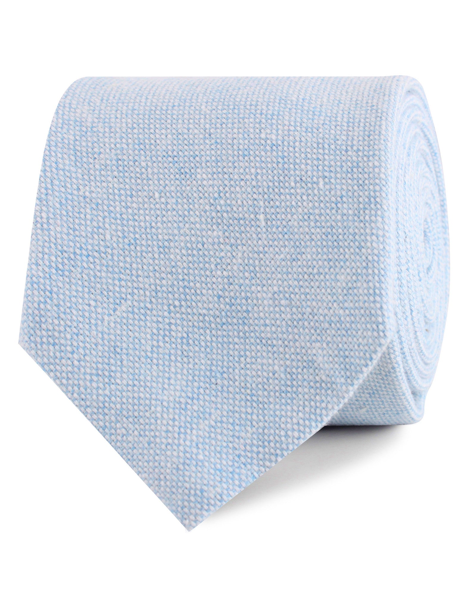Sky Blue Donegal Linen Tie | Winter Wedding Ties | Men's Neckties AU | OTAA