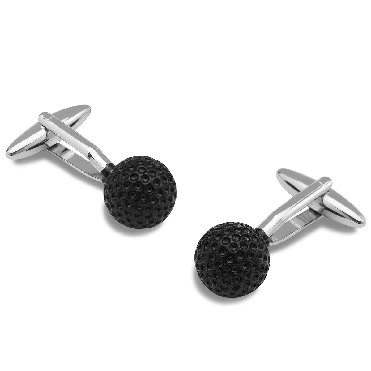 Studded Black Ball Cufflinks | Golf Balls Cufflink | Sports Cuff Links ...