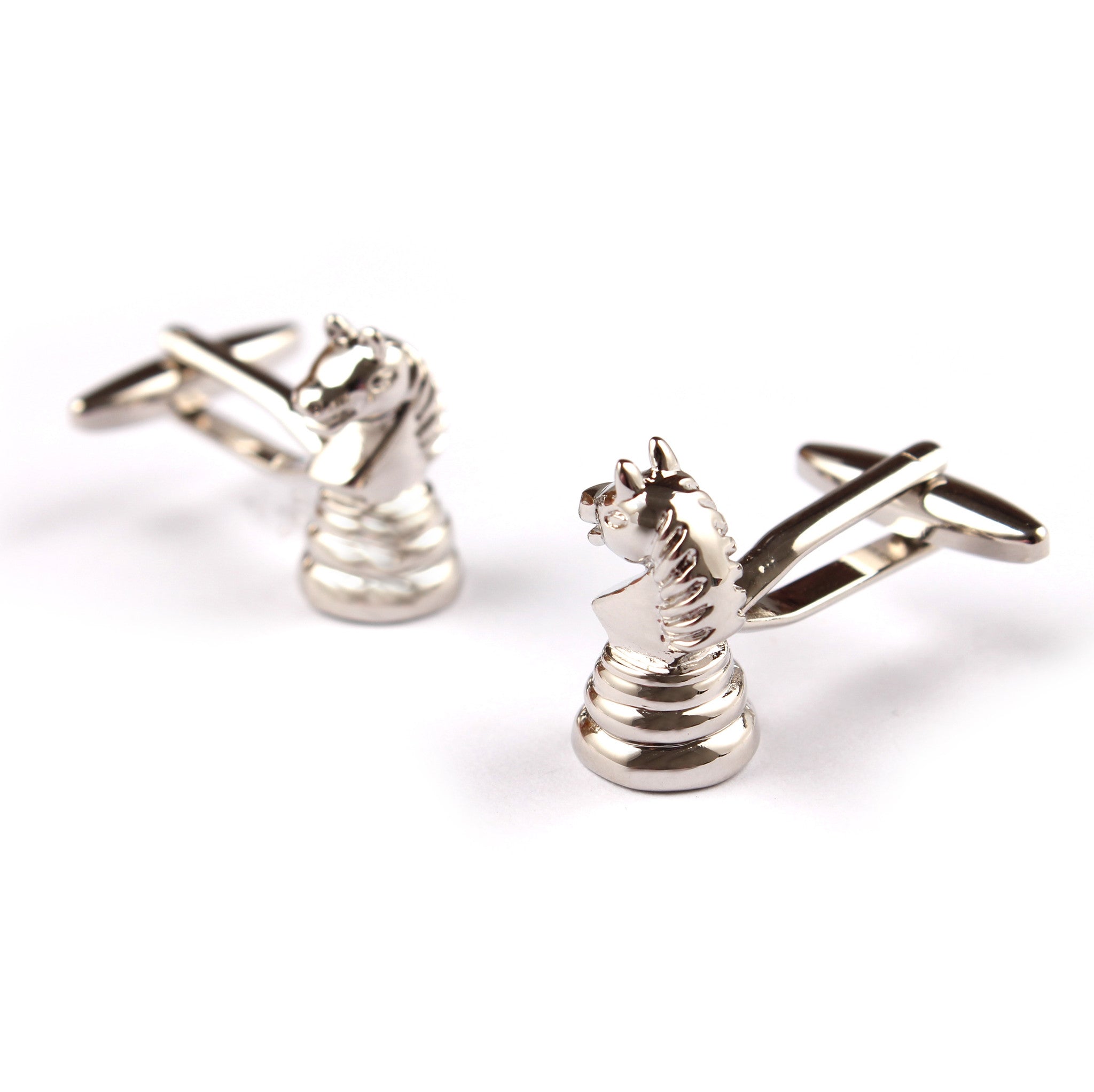 The Knight Chess Cufflinks | Silver Horse Cufflink | Games Cuff Links ...