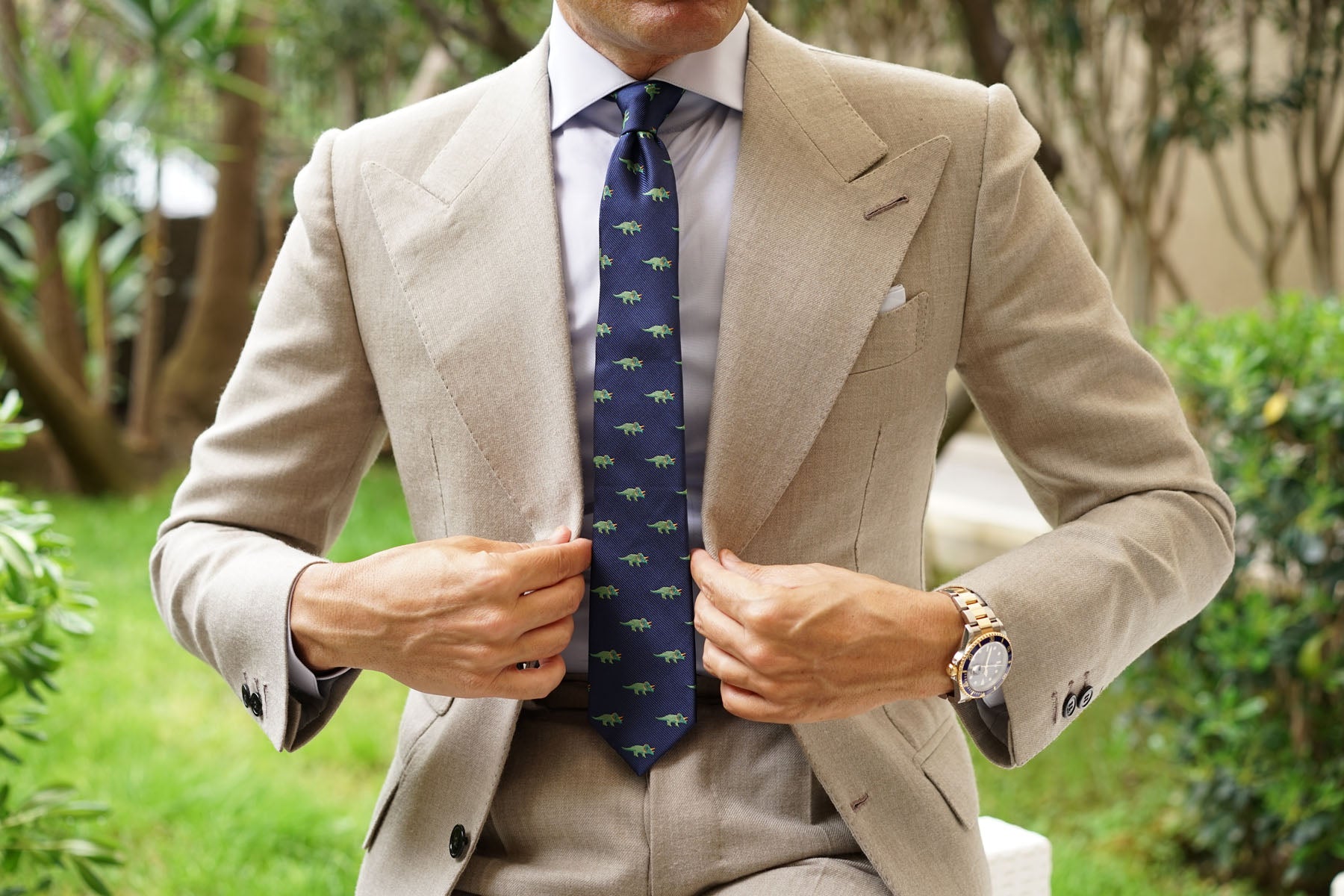 Triceratops Dinosaur Skinny Tie | Animal Slim Ties Novelty Neckties AU ...