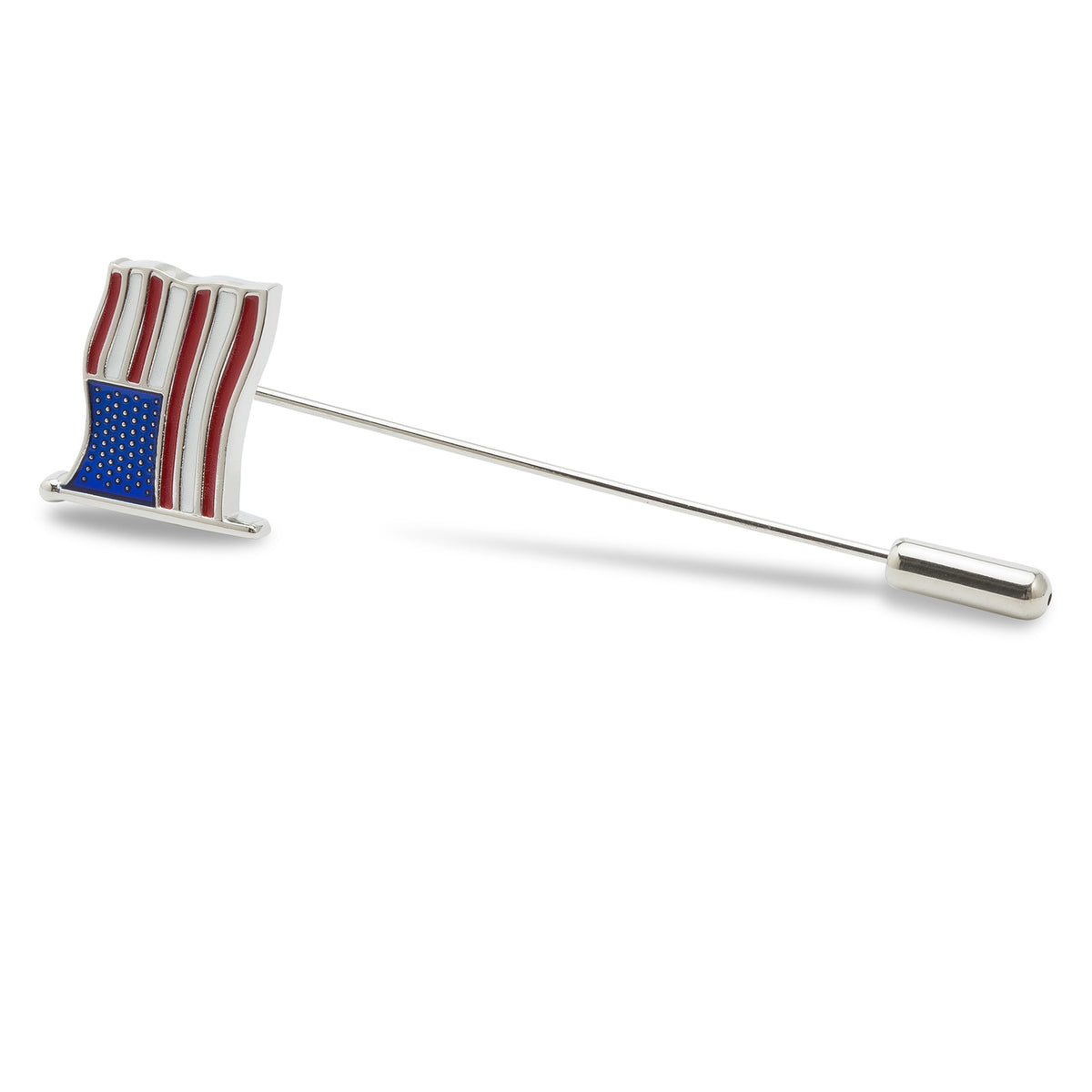 United States Flag Lapel Pin | USA American Wave Flag Enamel Lapel Pin ...