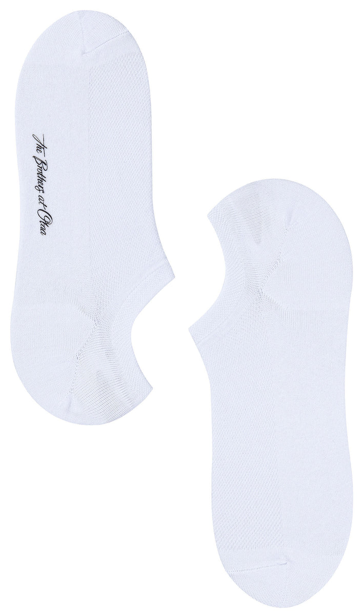 White Low-Cut Socks | Best Men's Ankle Socks | Cotton No Show Socks | OTAA